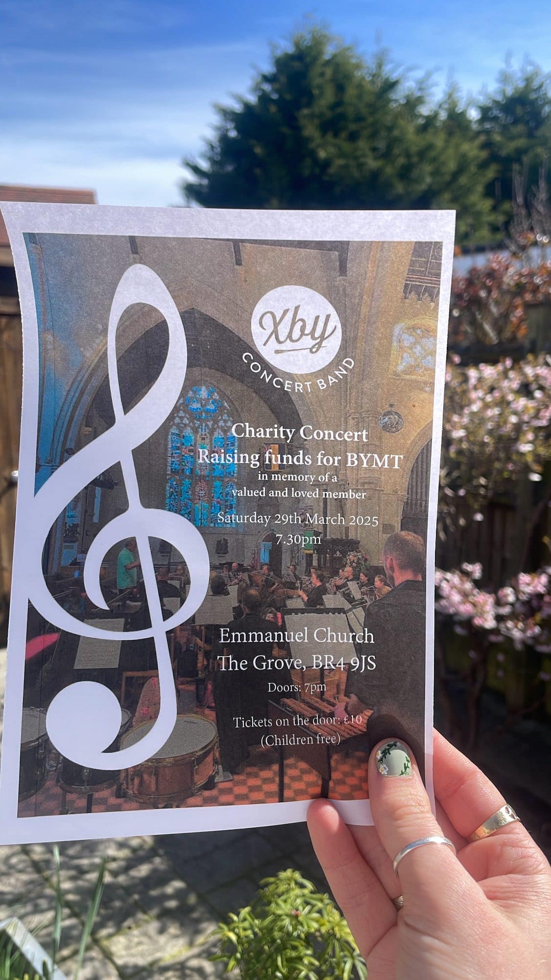 This years Charity Concert in memory of Rachel - XBY